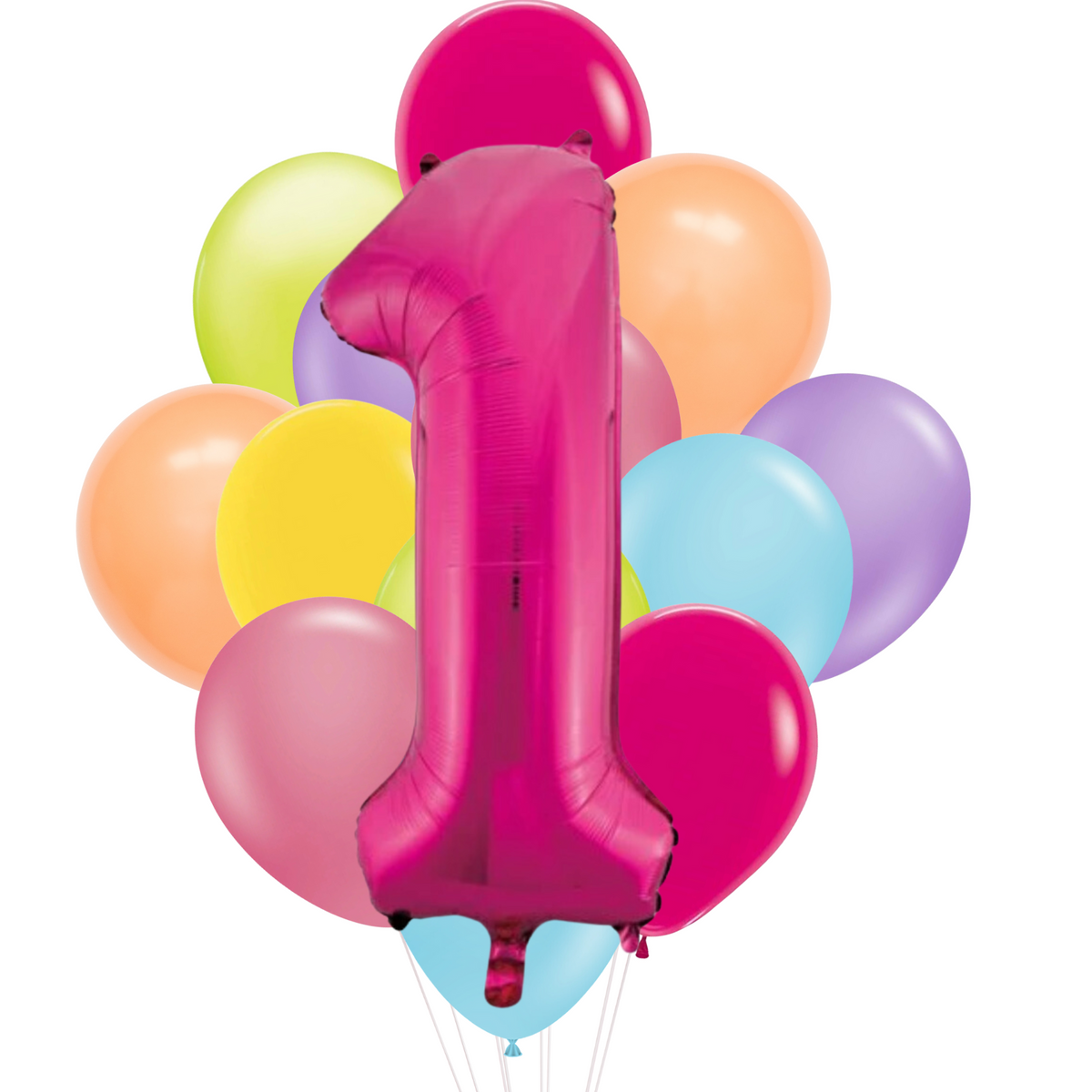 Bright Pastels Number Balloon Bundle – Balloon Couture - Balloon & Party