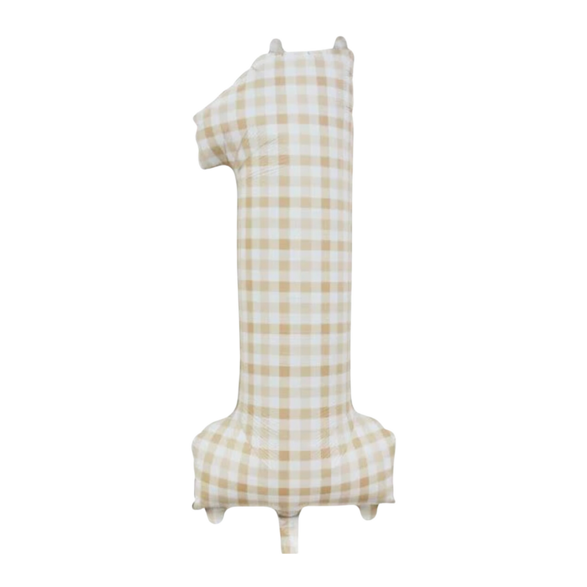Gingham Foil Number Balloon 86cm - Choose Your Number – Balloon Couture ...