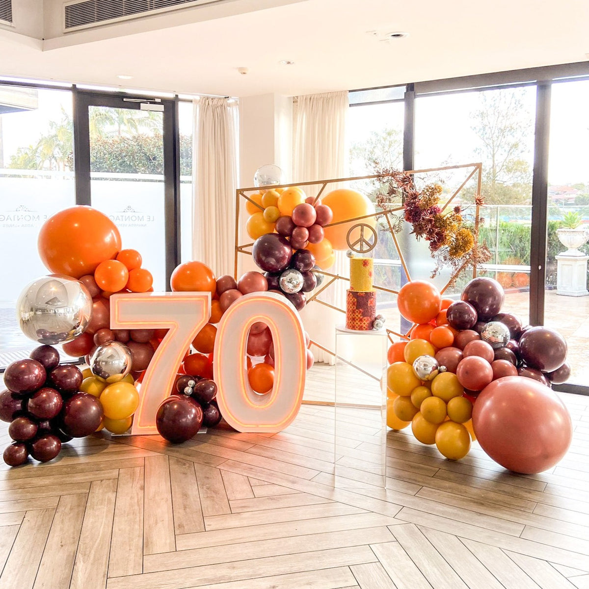 Groovy Retro Balloon Garland - DIY Kit or Inflated – Balloon Couture ...