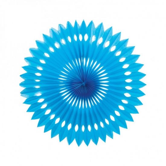 Electric Blue Paper Fan – Balloon Couture - Balloon & Party